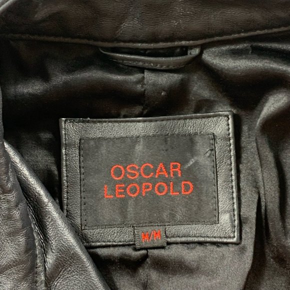 Oscar Leopold | Jackets & Coats | Oscar Leopold Floral Patch Leather ...